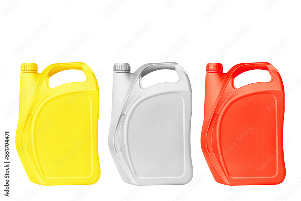 gallon canister with engine oil isolated on white background Stock ...