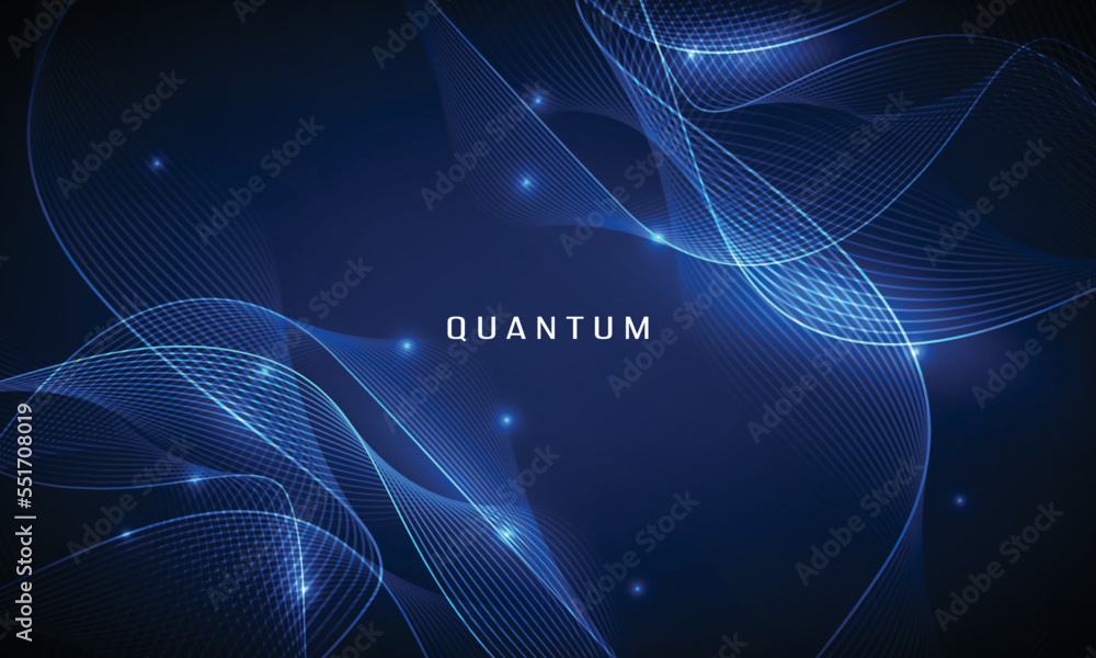 Quantum innovation technology. Artificial intelligence. Digital big ...