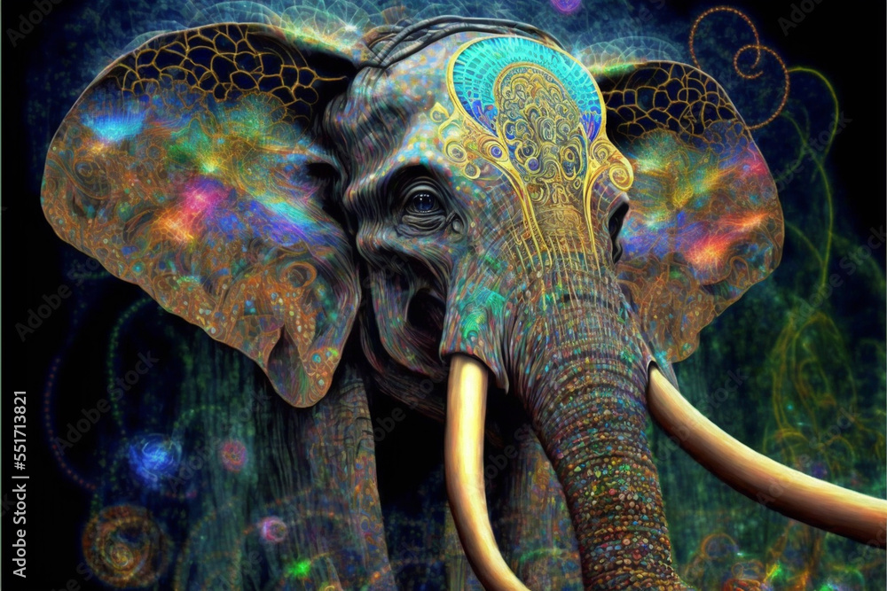 Trippy Elephant Paintings
