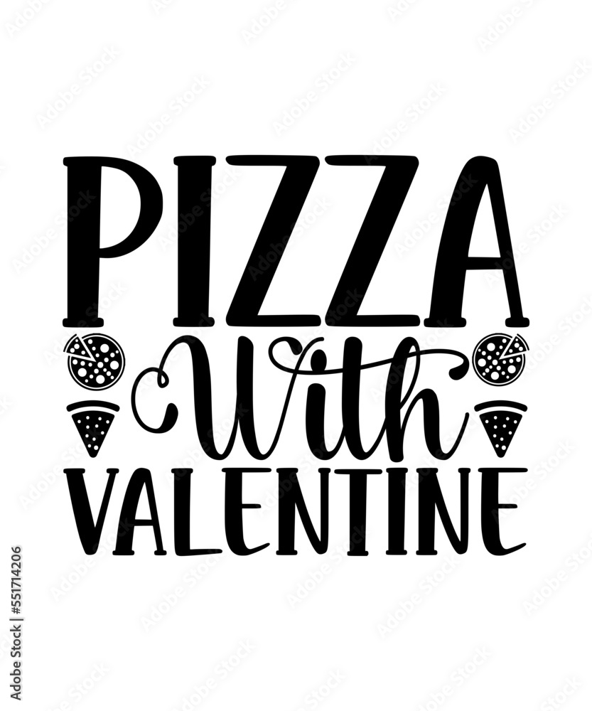 Pizza with valentine SVG, Pizza Svg, Pizza SVG bundle, Pizza cut file ...