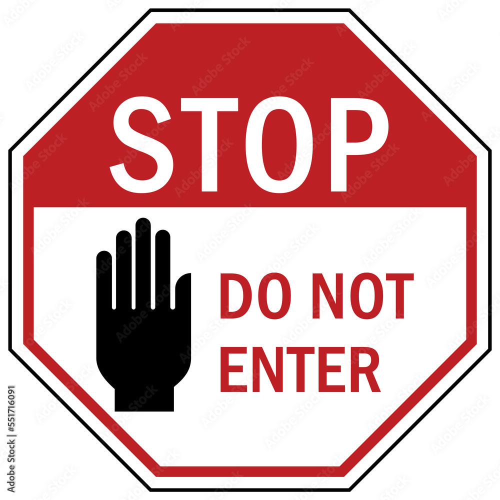 Vetor de stop sign and labels private property on trespassing ...