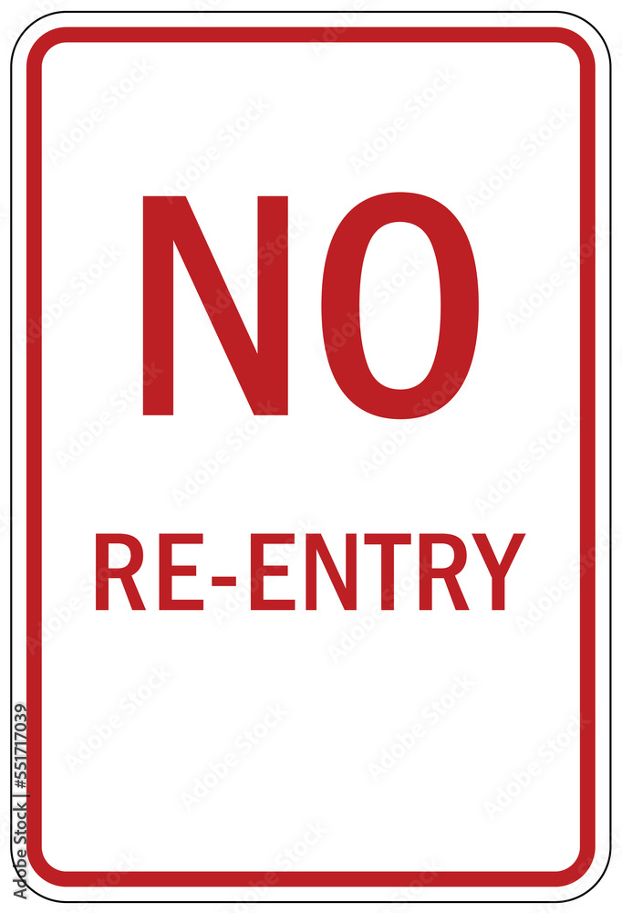 Tire damage sign and warning sign for one way road spikes, no re entry ...