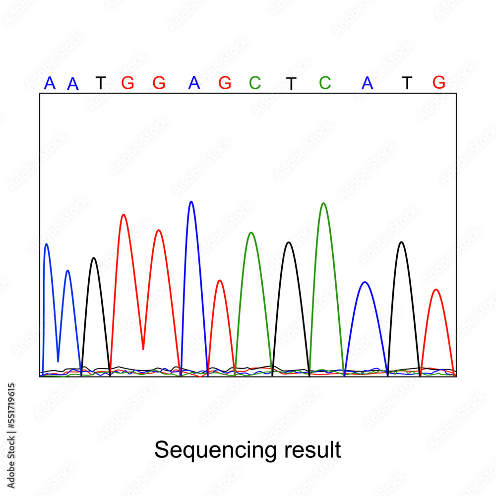 The analytical curve of DNA sequencing technique for investigation the ...