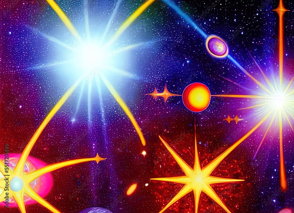 Capella Quadruple Star System Brightest Quadruple Star System Space Art ...