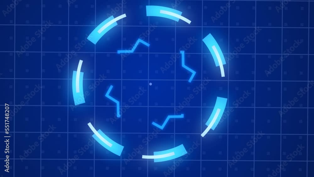 Futuristic technology hud animation in 4K 60FPS, digital modern hud ...