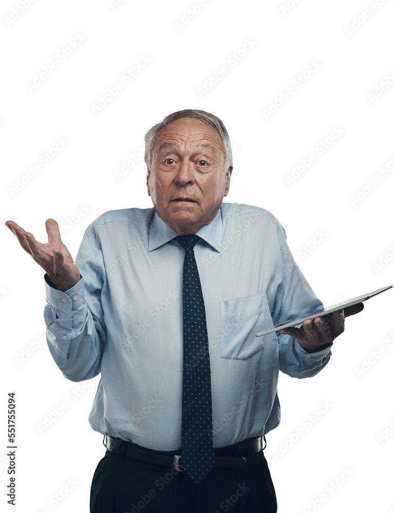 Confused Older Businessman