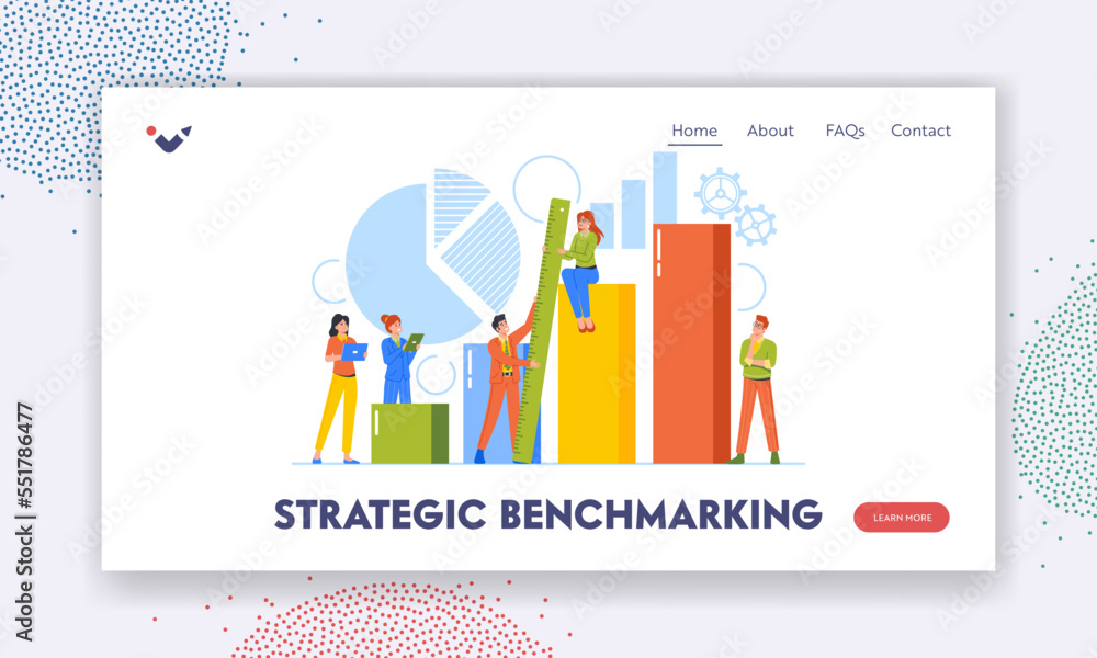 Strategic Benchmarking Landing Page Template. Business Development ...
