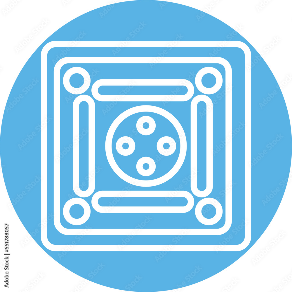 Carrom Game Vector Icon Stock Vector | Adobe Stock