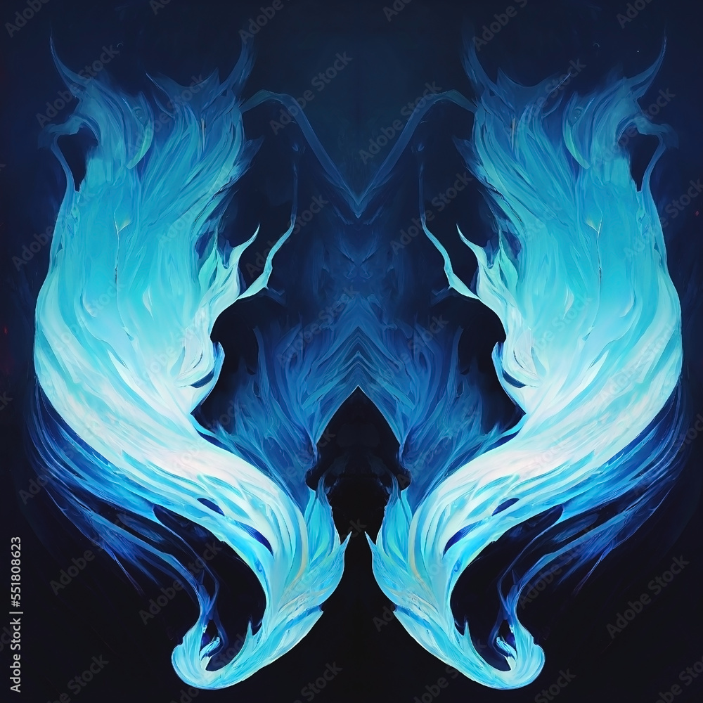 Blue Fire Wings