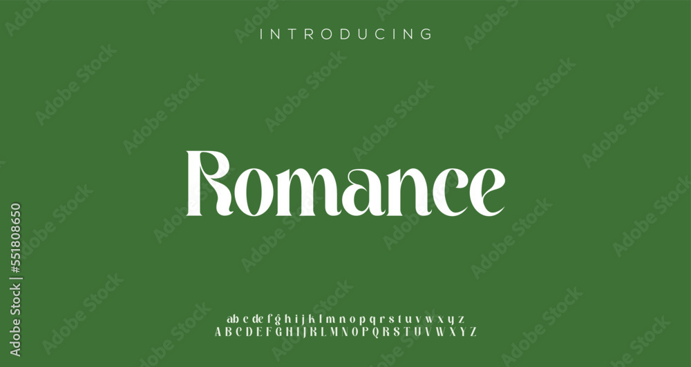 ROMANCE Minimal luxury typo Font and Modern tech Typography urban style ...