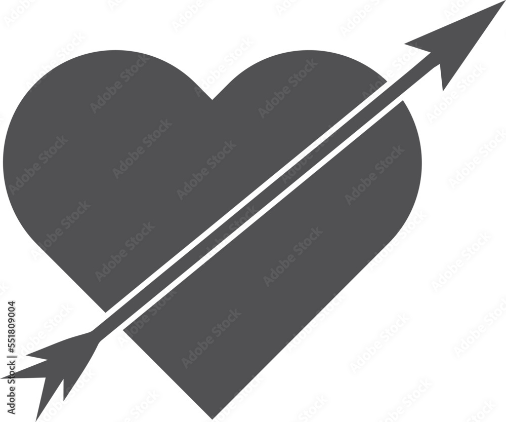 Hear icon, love symbol black vector Stock Vector | Adobe Stock