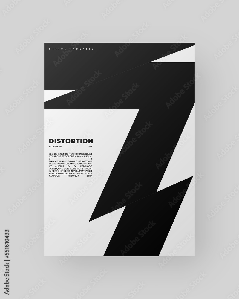 Abstract Poster Design. Vertical A4 format. Modernism brochure ...