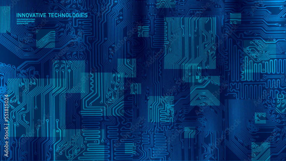 Circuit board cpu microchip abstract high hi tech electric background ...