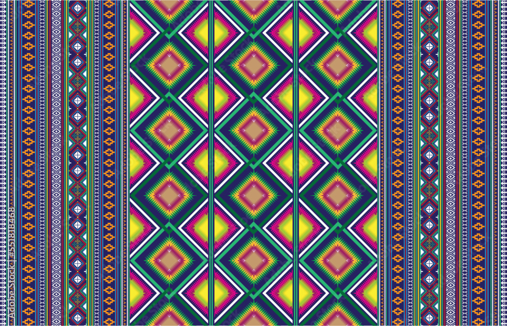 Ethnic monochrome seamless pattern. Background with Aztec geometric ...