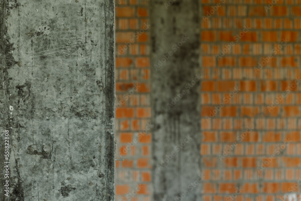 Floor slabs in the construction of the house. The foundation of a multi ...