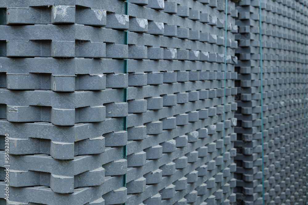 Paving tiles Eco grid. Eco Parking texture Floor. Eco-friendly parking ...