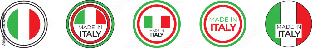 Made in Italy product symbol vector illustration design of italian ...