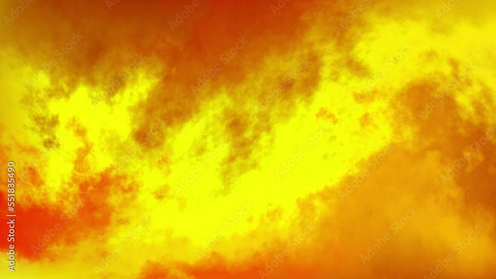 Gold color fog cloud grain texture animation background, wave motion to ...