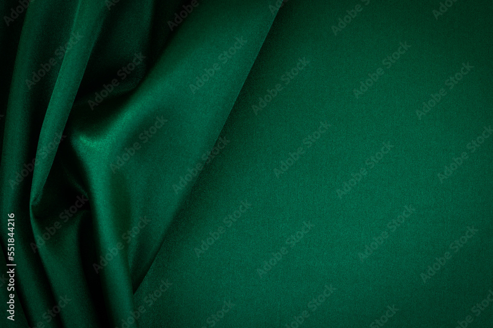 Abstract monochrome elegant luxury cloth background. Green color ...