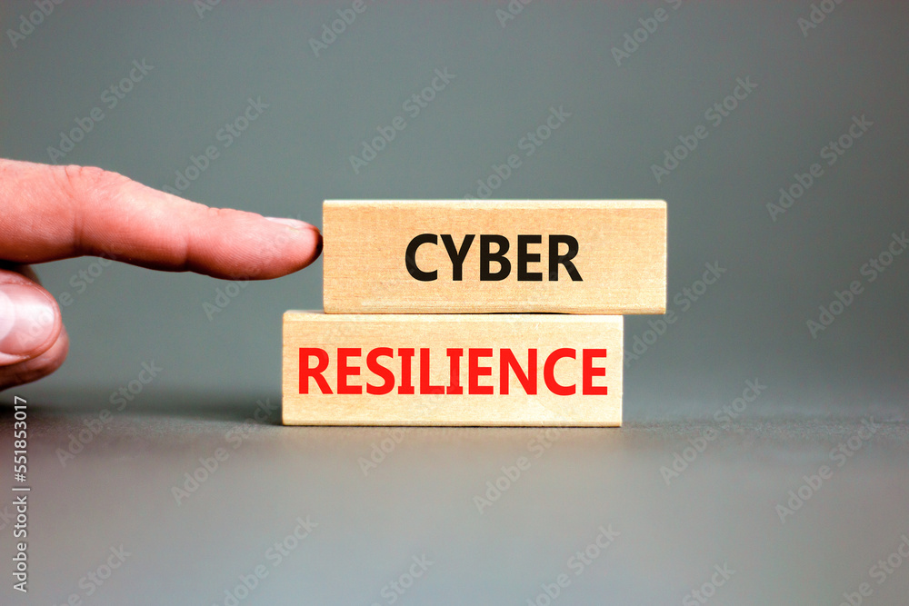 Cyber resilience symbol. Concept word Cyber resilience typed on wooden ... Cyber resilience symbol. Concept word Cyber resilience typed on wooden ...