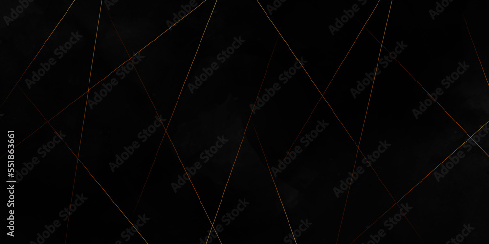 Low poly gradient shapes luxury gold lines vector. Rich background, premium triangle polygons ...