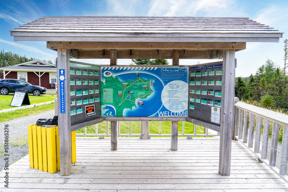 Port Rexton Newfoundland Canada, September 24 2022: Skerwink hiking ...