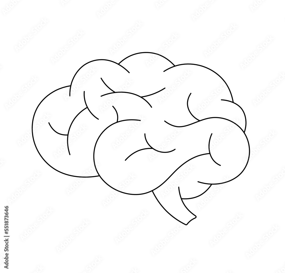 Vector isolated small simple minimal human brains with convolutions ...
