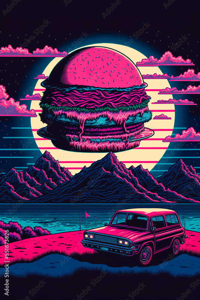 Hamburger, Burger, Cheeseburger. Fast food background with space. New ...