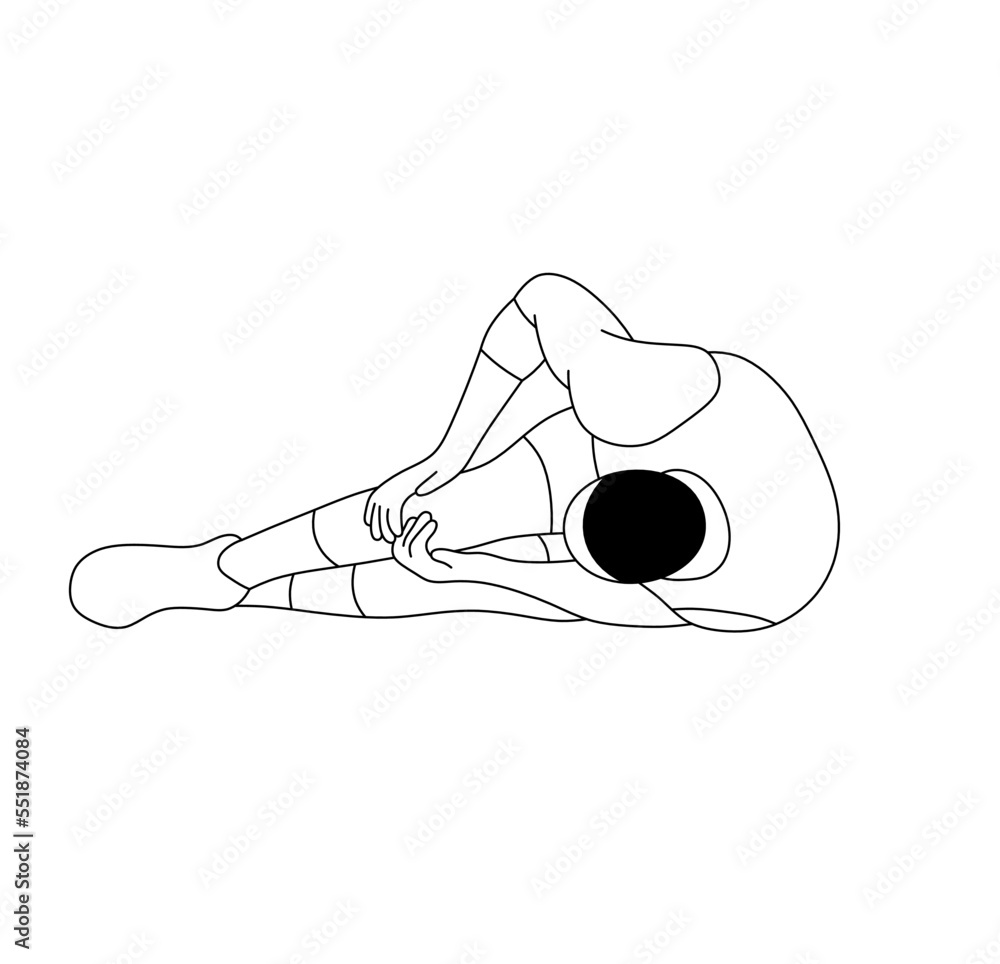 Vector isolated simple minimal fallen lying man athlete with a knee ...