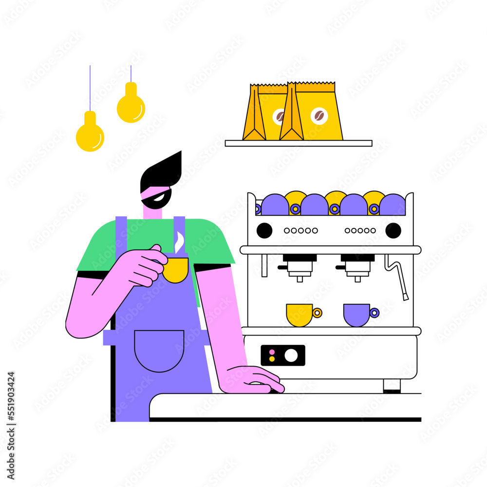 Espresso time isolated cartoon vector illustrations. Professional ...