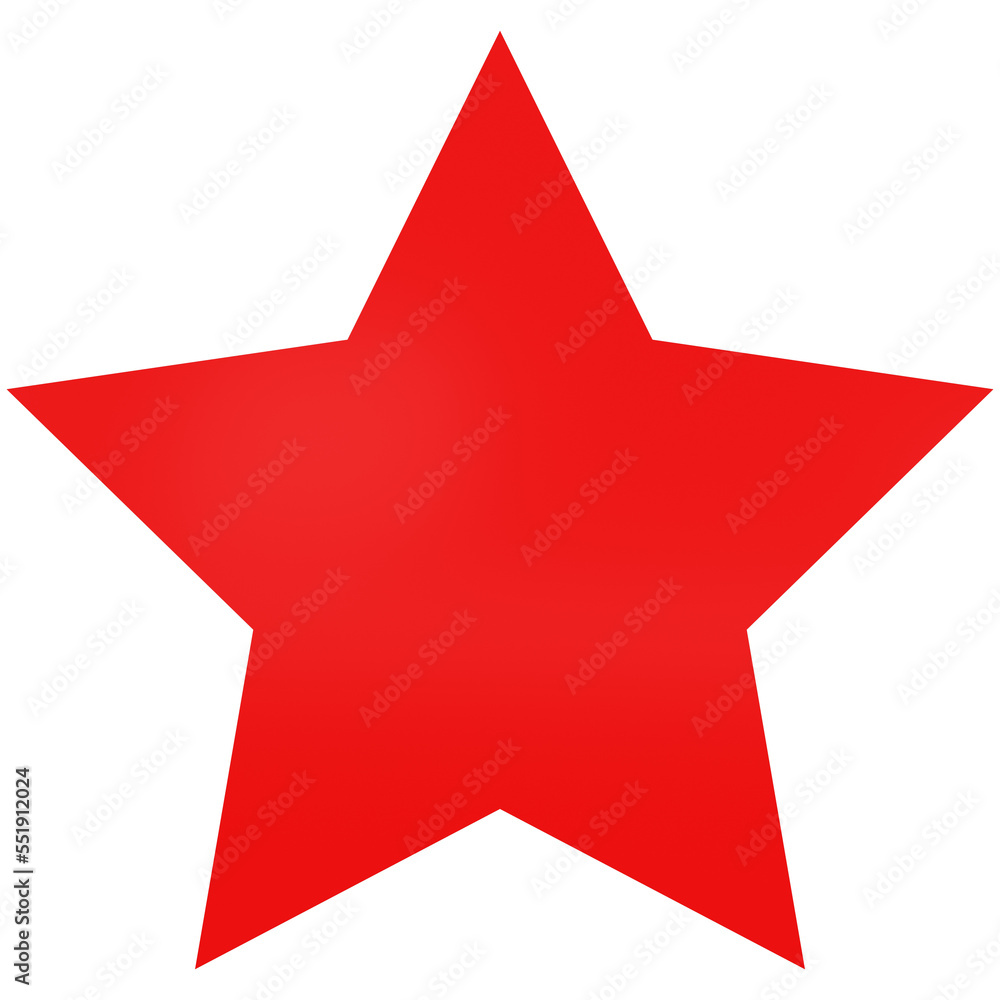 Star 3d - 5 point star - Christmas star isolated Stock Illustration ...