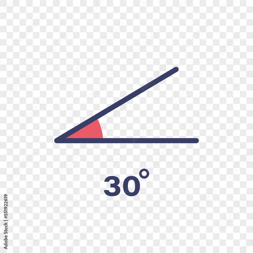 30 Degree Angle Icon Geometric Symbol Vector Illustration On 30-degree-angle-icon-geometric-symbol-vector-illustration-on