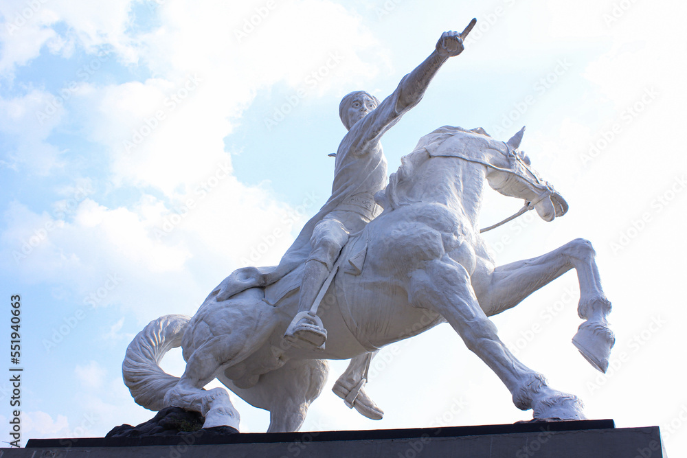 Statue of Indonesian National Hero Prince Diponegoro Stock Photo ... Statue of Indonesian National Hero Prince Diponegoro Stock Photo ...