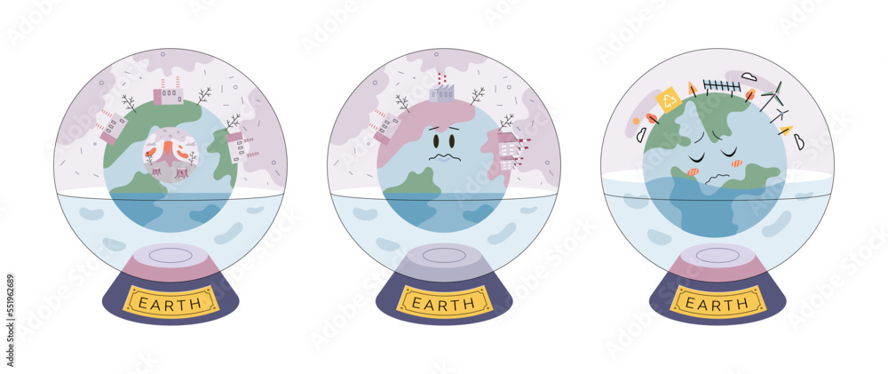 Climate change concept. Global warming metaphor. Nature environment ...