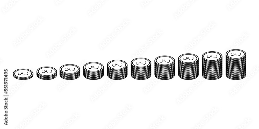 Arab Saudi Currency Icon Symbol, Saudi Riyal, SAR Sign. Vector ...