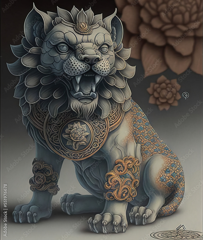 Foo Dog, FuDog, Chinese guardian lions, symbol, statue, sculpture ...
