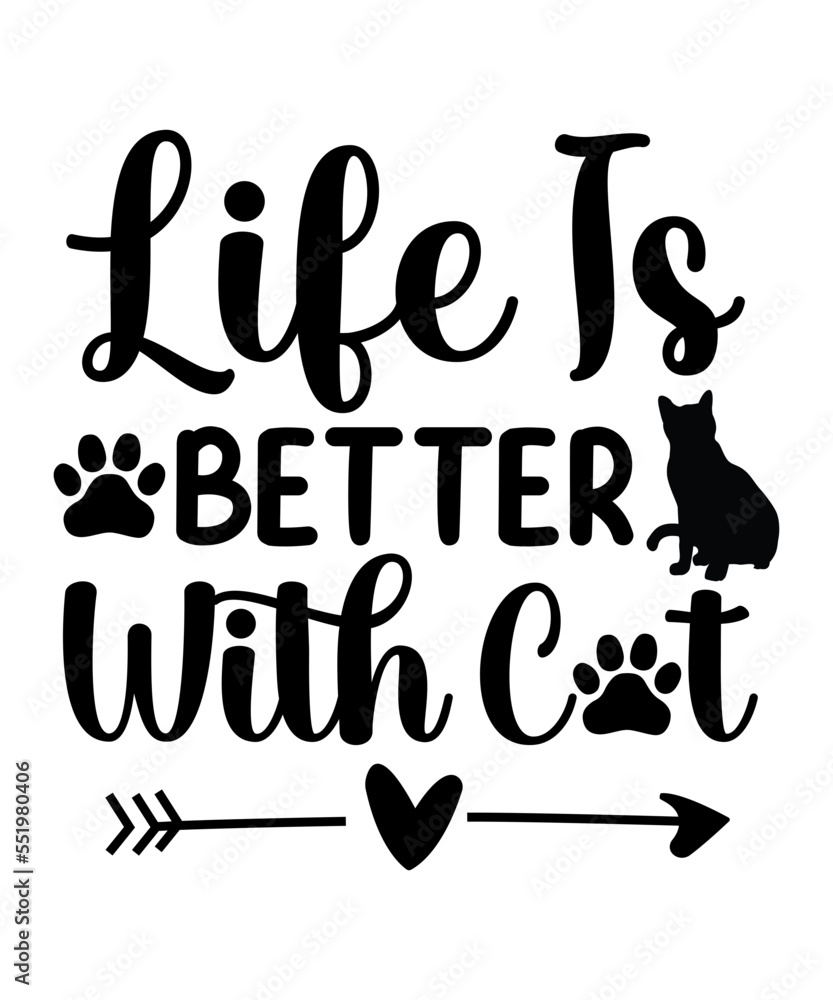 Cat SVG Bundle, Cat Quotes SVG, Mom SVG, Cat Funny Quotes, Mom Life Png ...