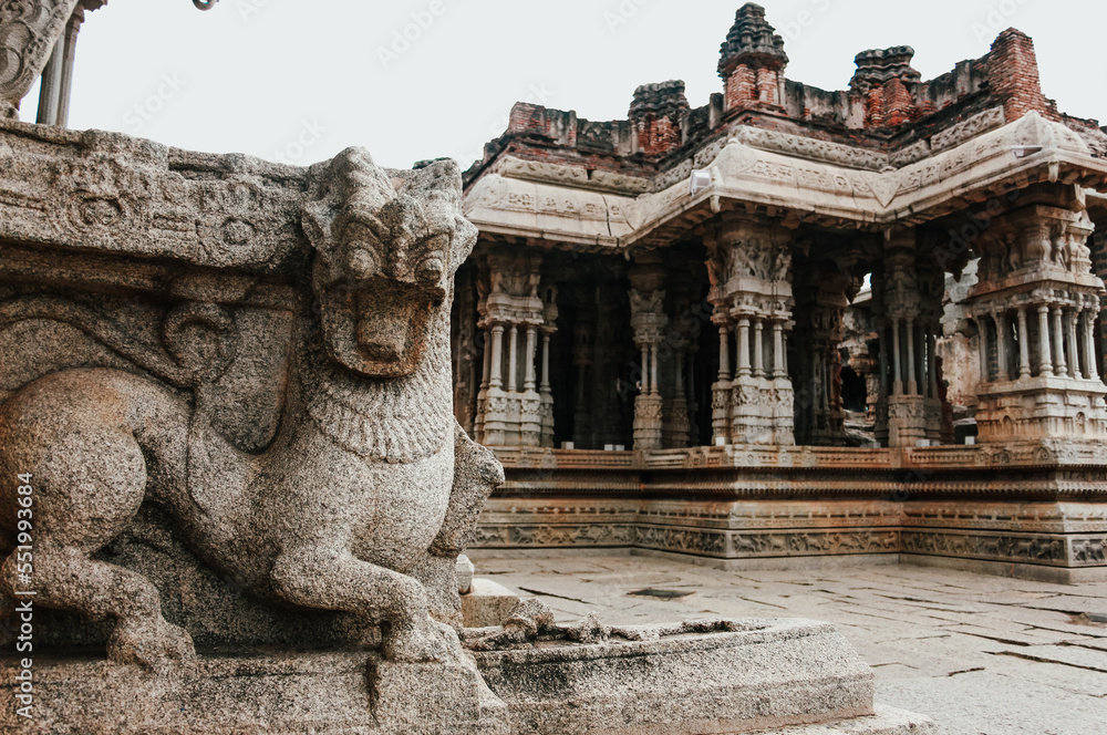 The Vittala Temple or Vitthala Temple in Hampi Pillars architecture ...