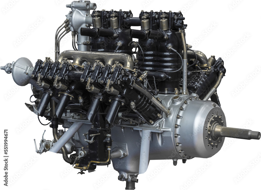 Isolated PNG cutout of a plane engine on a transparent background ...