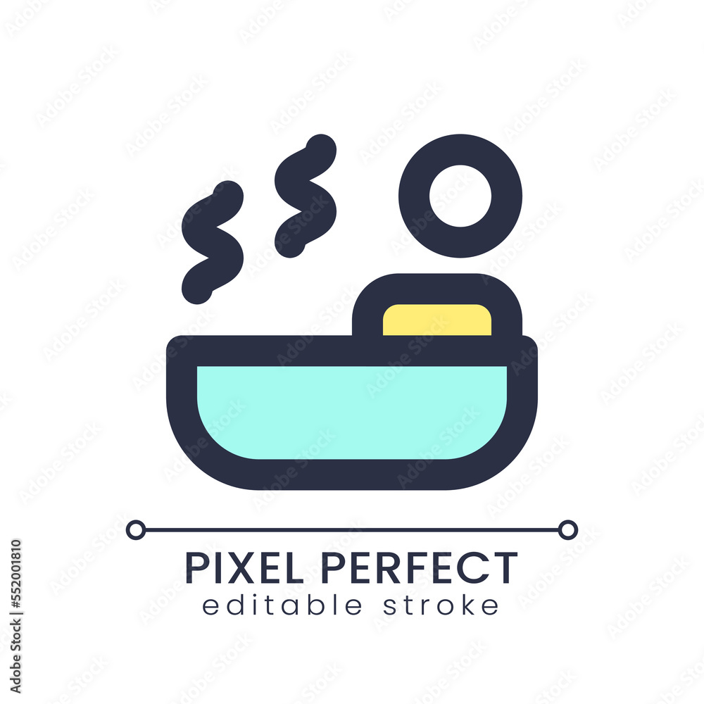 Spa pixel perfect RGB color ui icon. Skin care and relaxation. Hotel ...