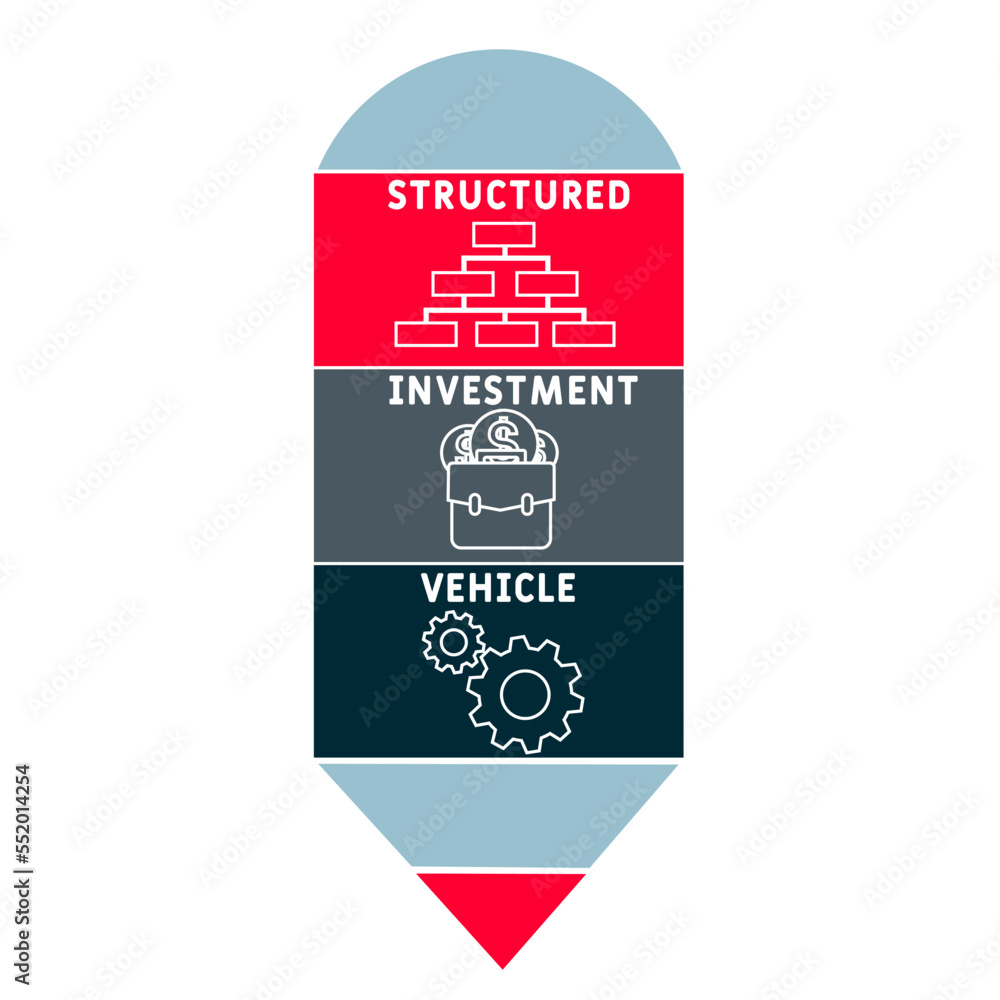 SIV - Structured Investment Vehicle acronym. business concept ...