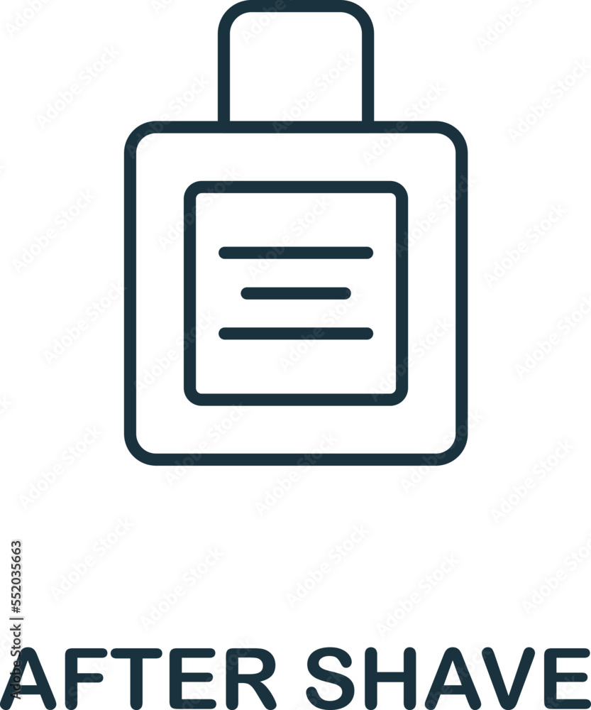 After Shave icon. Monochrome simple Barber Shop icon for templates, web ...