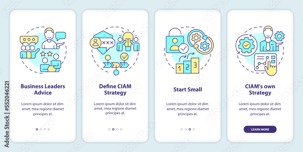 Beginning With Ciam Onboarding Mobile App Screen Customer Management Walkthrough 4 Steps