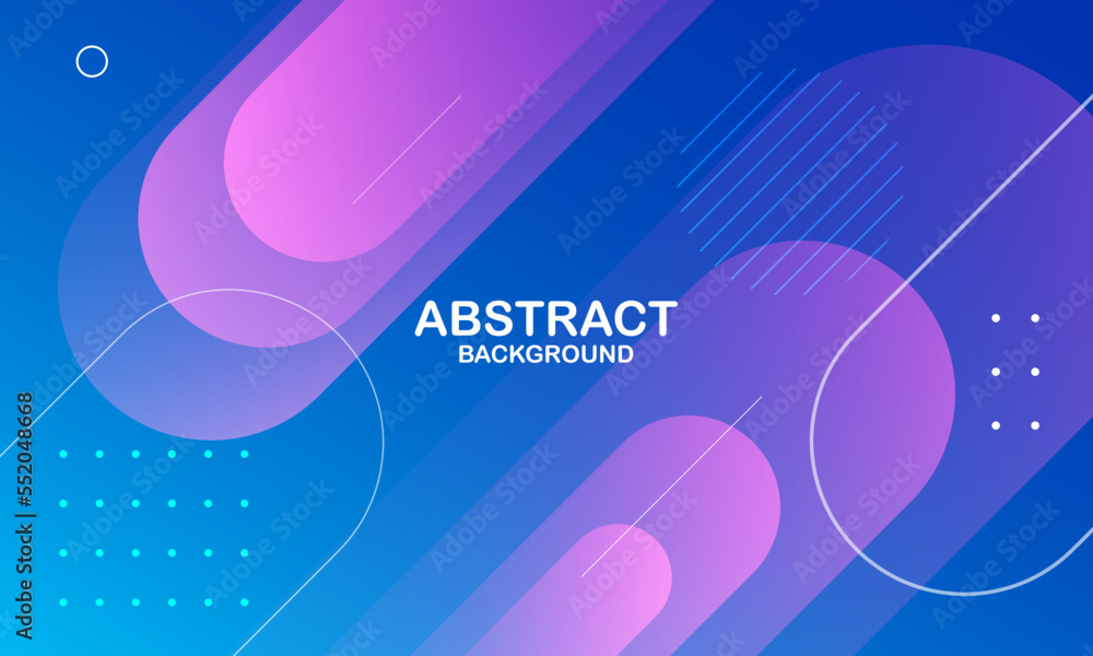 Abstract pink and blue color background. Dynamic shapes composition ...