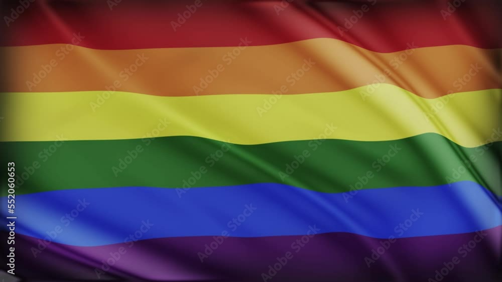 LGBTQIA+ Rainbow gay pride flag. Original LGBT flag symbol in the ...