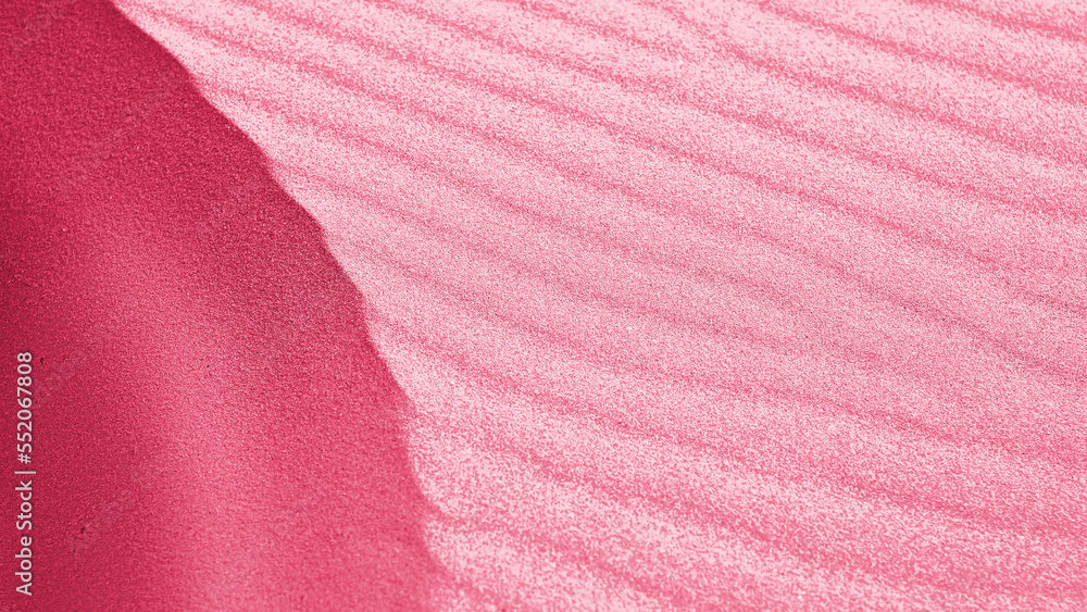 Viva Magenta color of the year 2023. Natural sand texture with organic ...