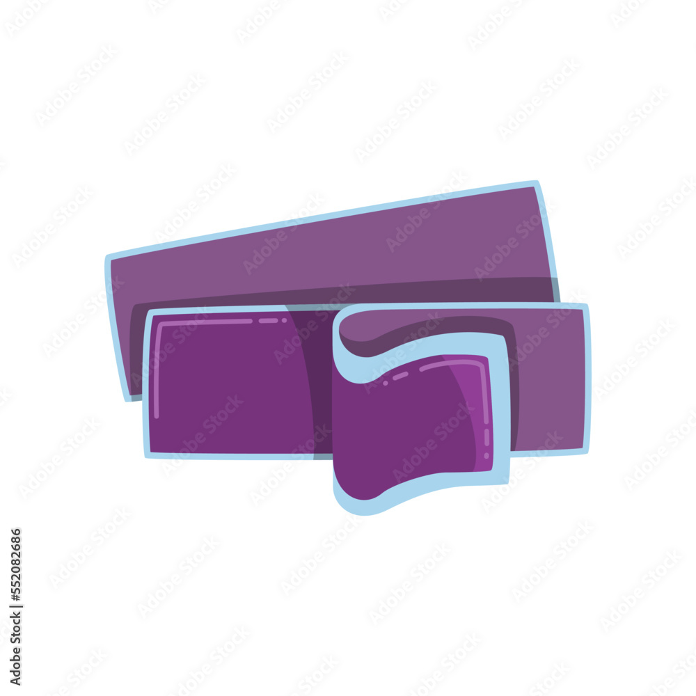 Purple wax strips cartoon illustration. Cartoon drawing of leg hair ...