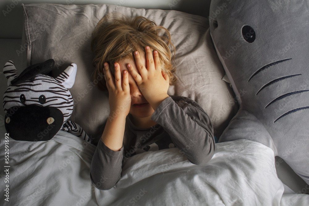 The child was scared before going to bed. Night terrors in a child. The ...