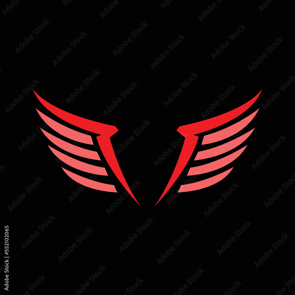 Wing Logo Company, Icon Wing Flying, Eagle Wing Brand And Logotype Wing ...