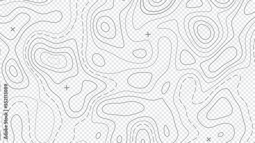 Topographic Map Topography Contour Geography Contouring Lines